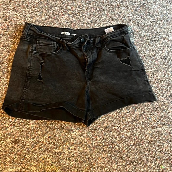 Shorts | Curvy Black Ripped Shorts Baddie Aesthetic Cute Basic Everyday ...